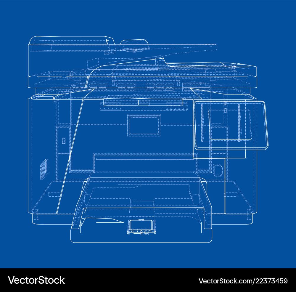 Printer concept Royalty Free Vector Image - VectorStock