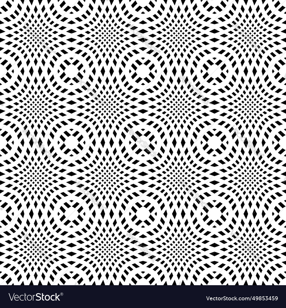 Seamless op art pattern Royalty Free Vector Image