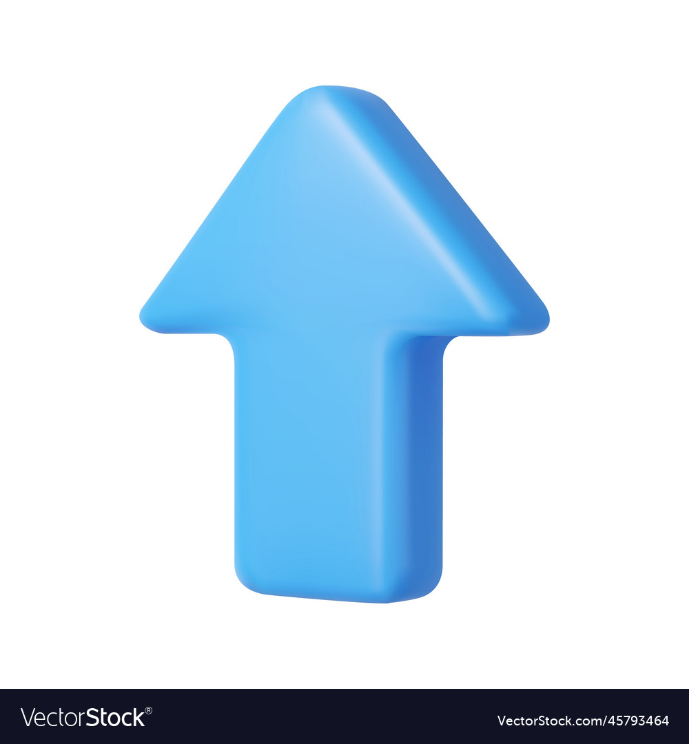 3d Arrow Pointer Mouse Cursor Royalty Free Vector Image
