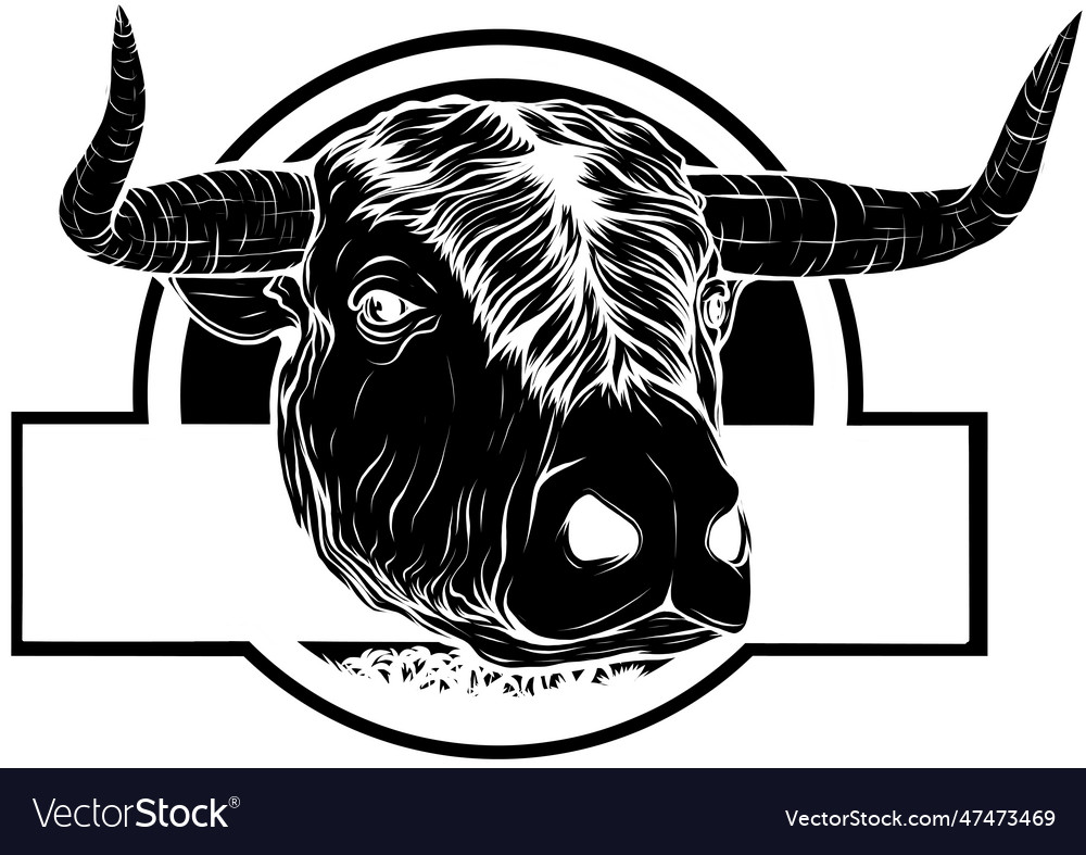 Cattle Head Silhouette
