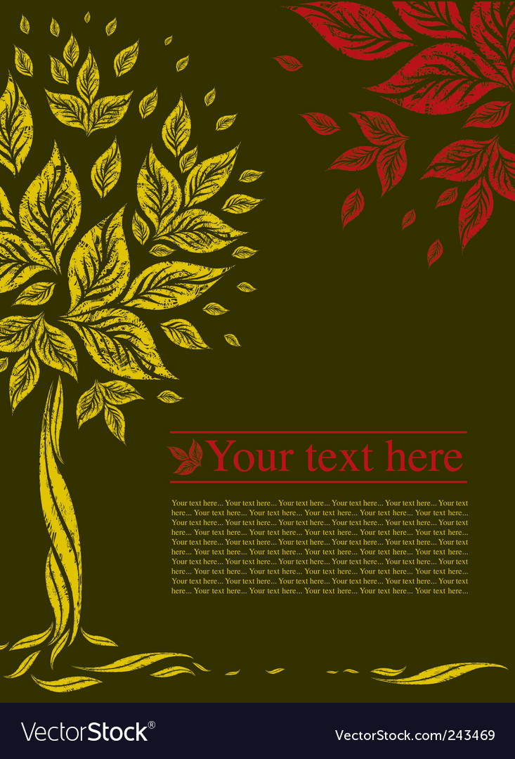 Decorative tree Royalty Free Vector Image - VectorStock