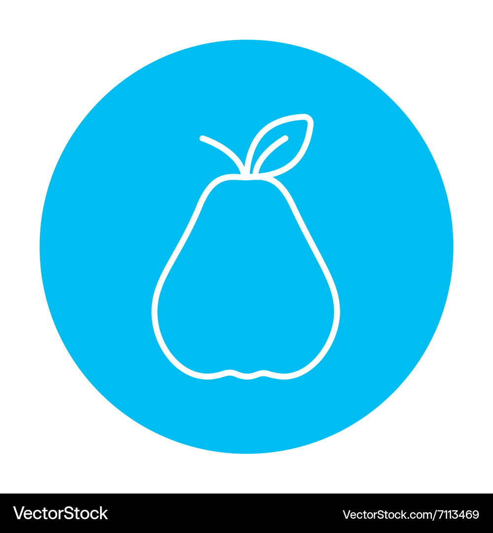 Pear line icon Royalty Free Vector Image - VectorStock