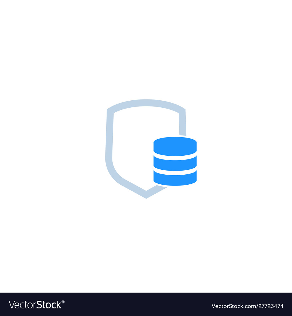Database security data protection icon Royalty Free Vector