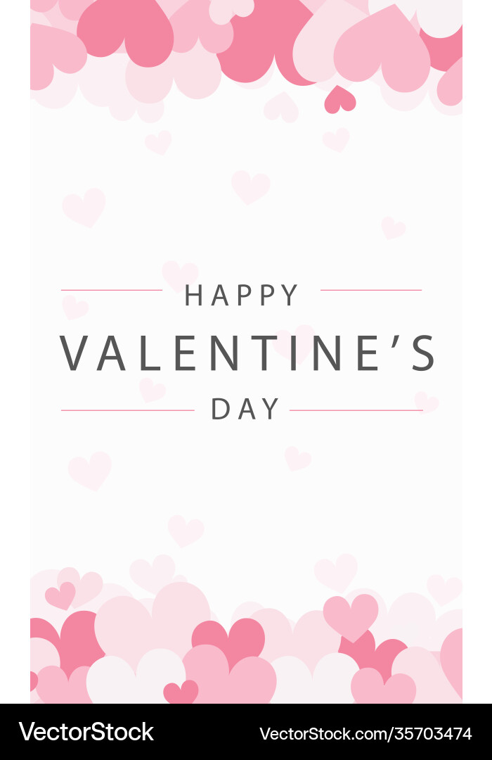 Set festive red and pink hearts Royalty Free Vector Image