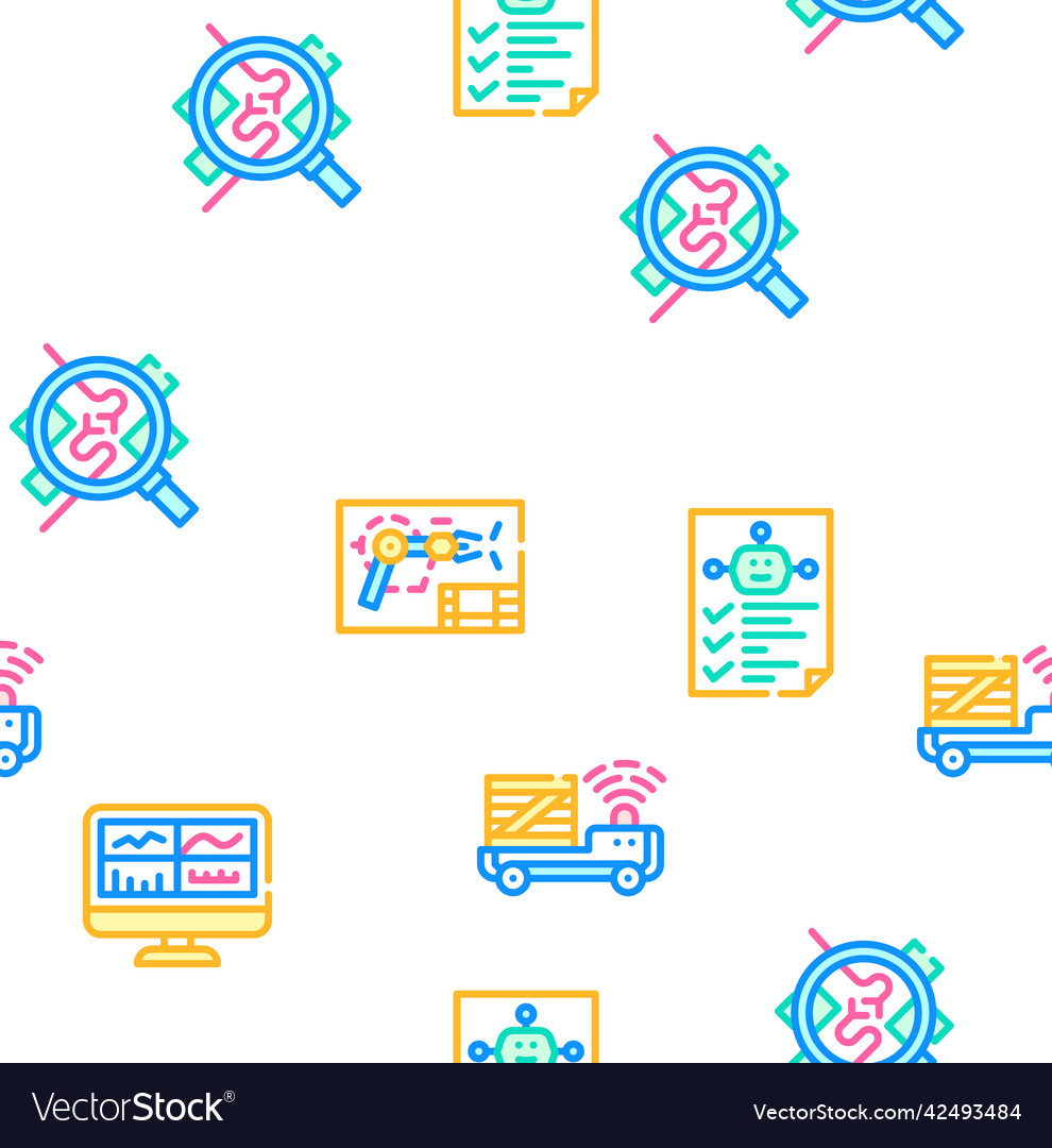Automation Engineer Seamless Pattern Royalty Free Vector 4732