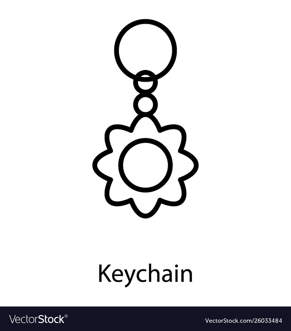 Key holder Royalty Free Vector Image - VectorStock