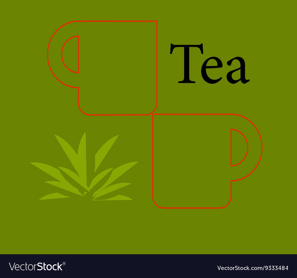Tea design template Royalty Free Vector Image - VectorStock