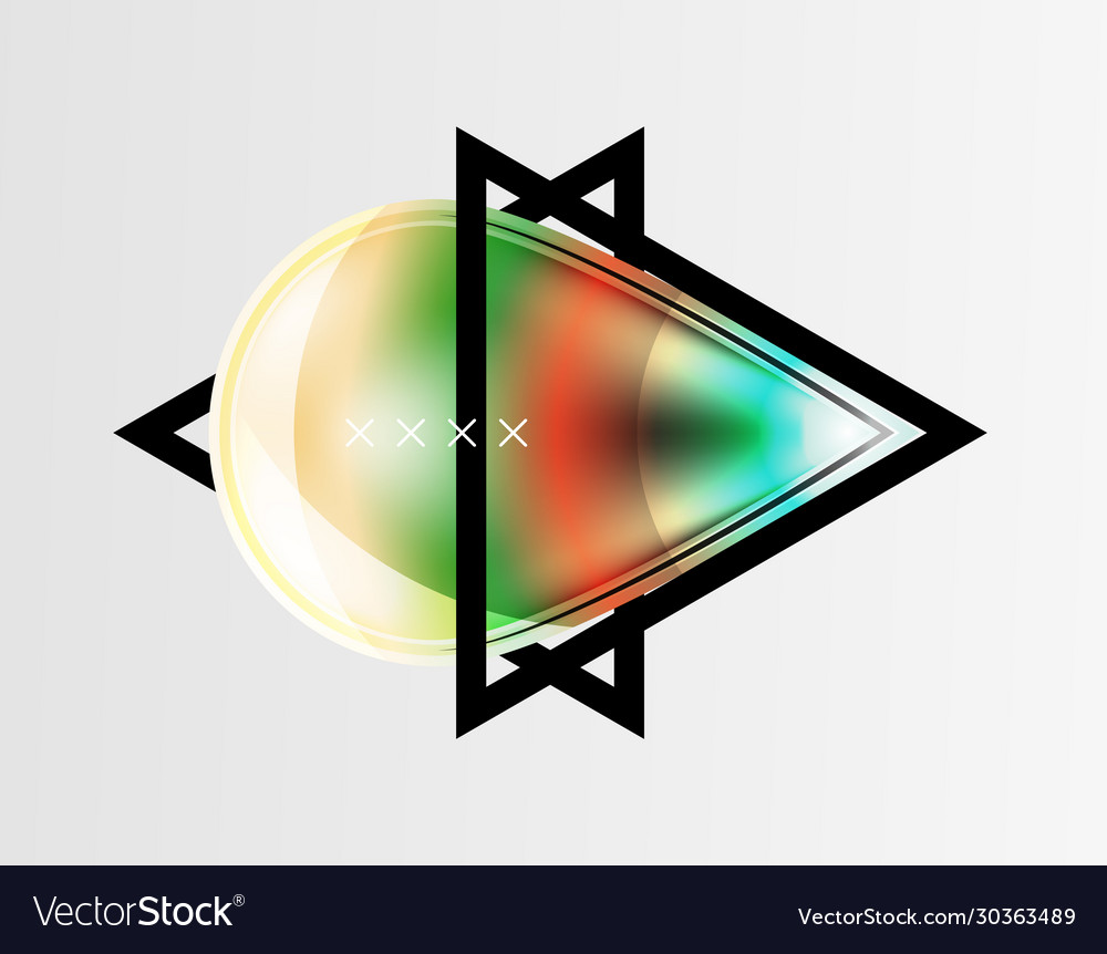 Abstract Background Glossy Glass Bubbles Vector Image