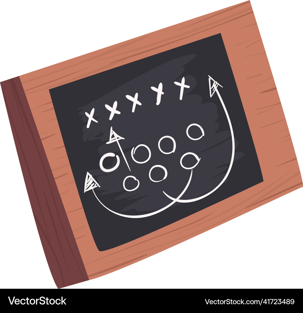 American football game board Royalty Free Vector Image