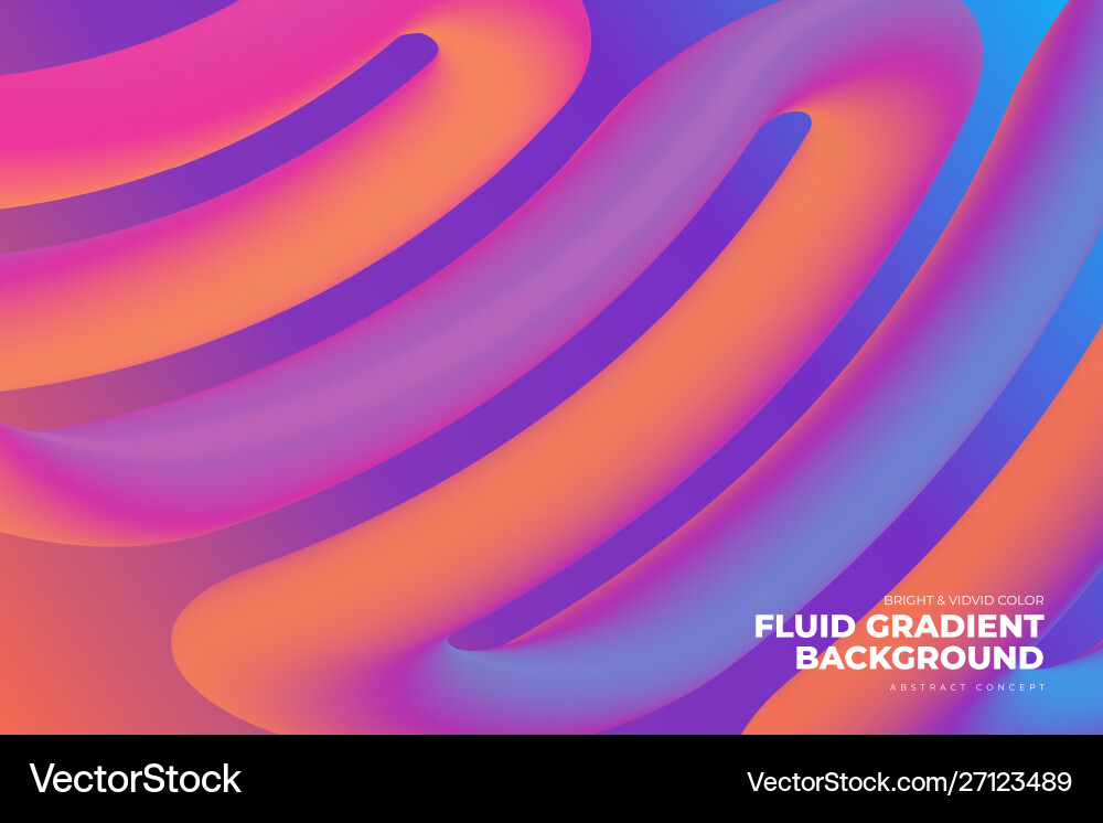 Fluid gradient background Royalty Free Vector Image
