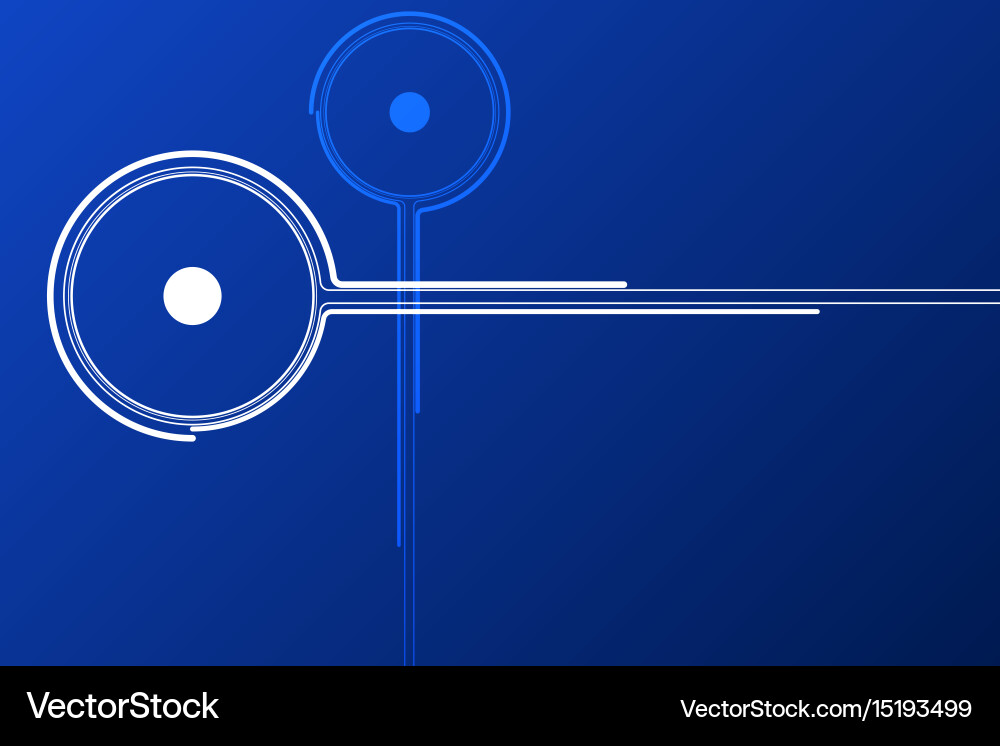 Blue technology node background Royalty Free Vector Image