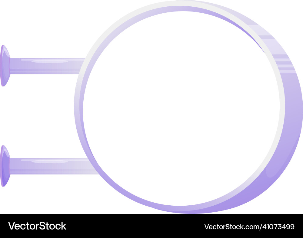 Modern circle advert board sign Royalty Free Vector Image