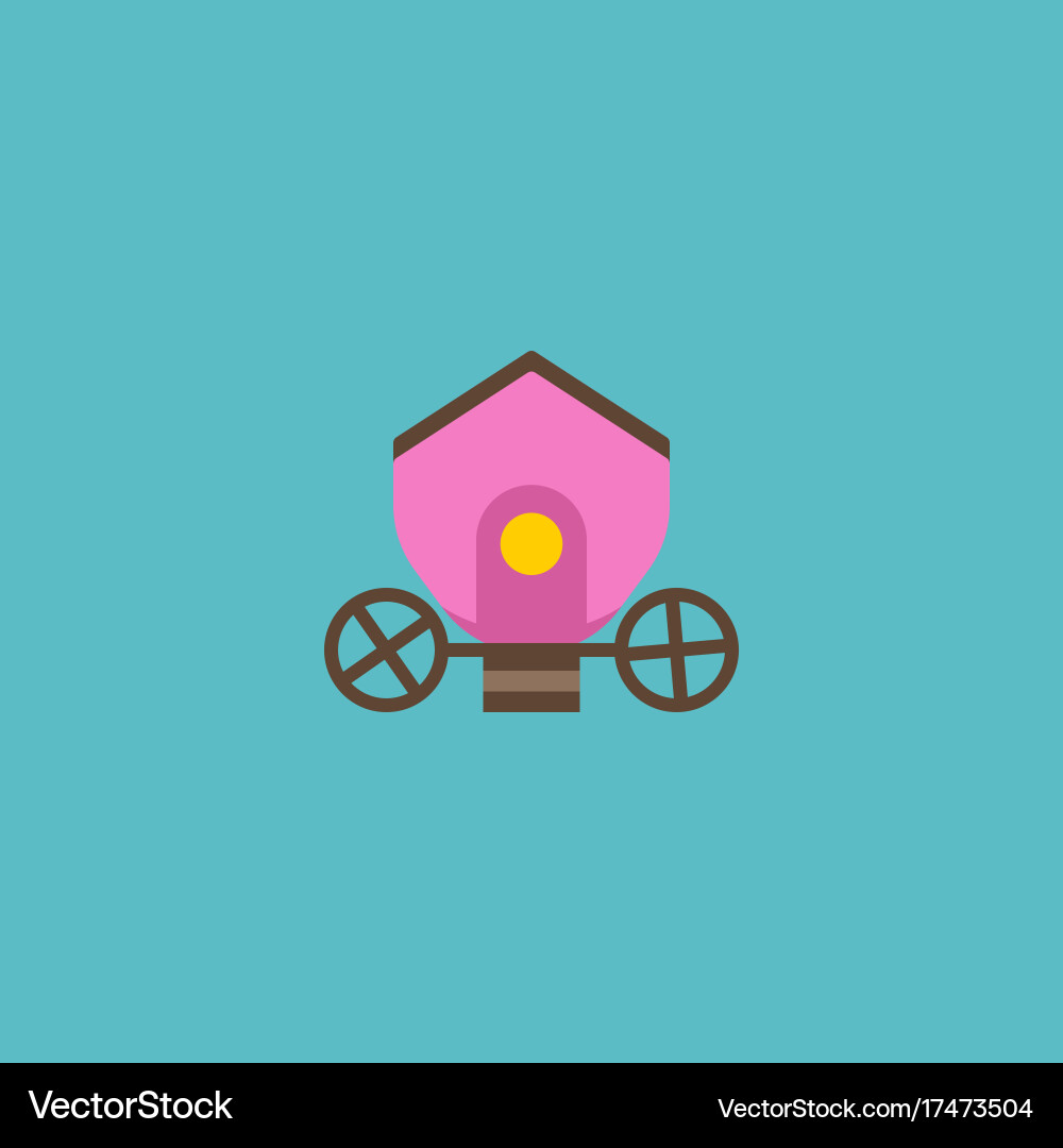 Flat icon brougham element Royalty Free Vector Image