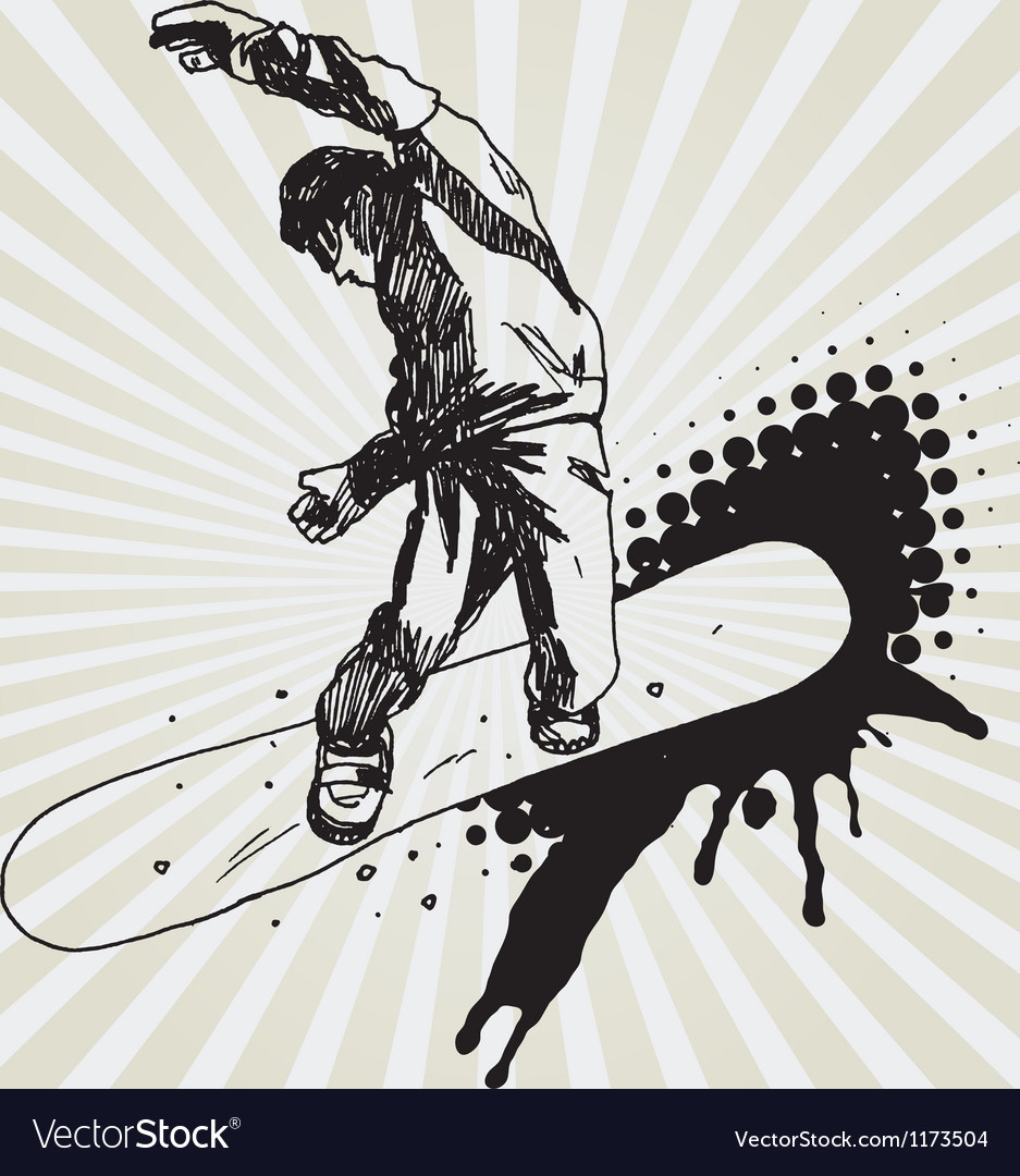 Snowboard Royalty Free Vector Image - VectorStock