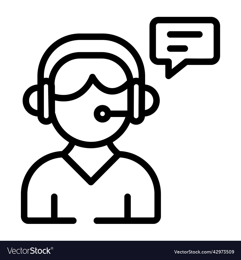 Customer representative Royalty Free Vector Image