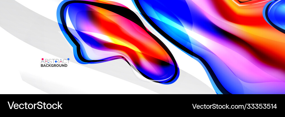 Abstract background flowing liquid style Vector Image