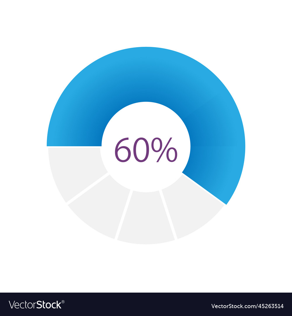 Doughnut infographic chart design template Vector Image Doughnut infographic chart design template Vector Image