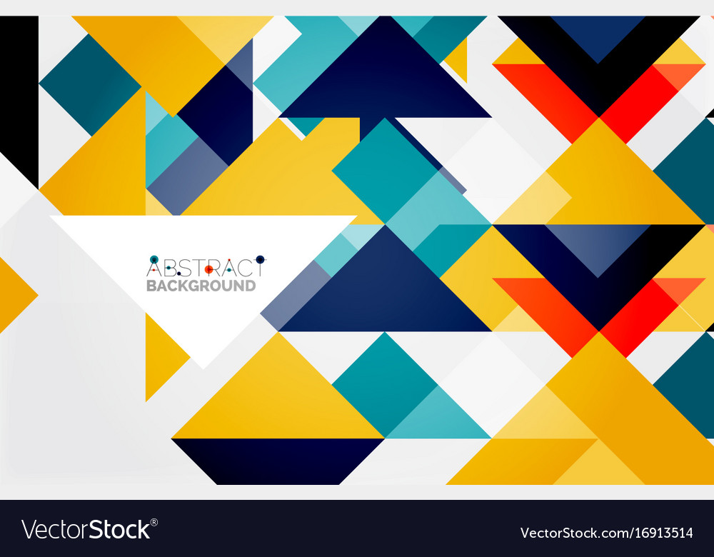 Triangle pattern design background Royalty Free Vector Image