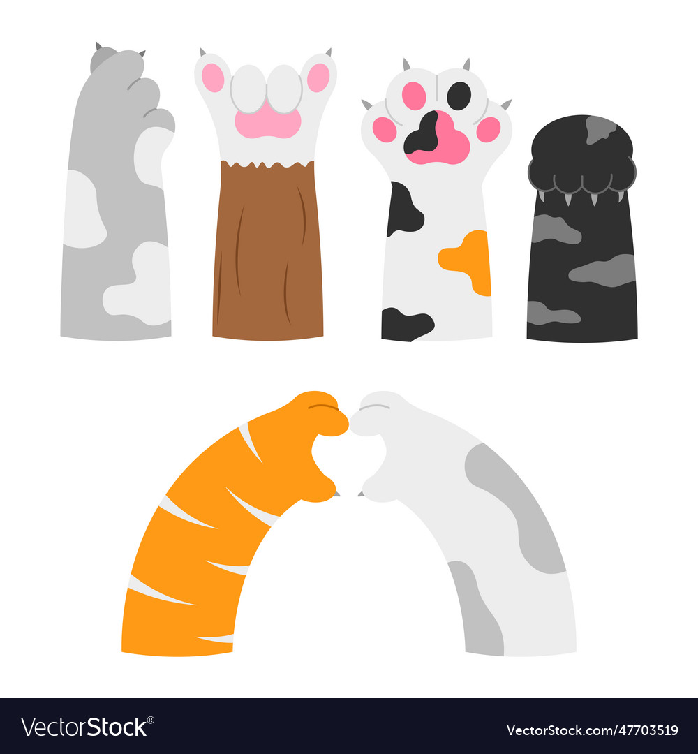 Cat paws Royalty Free Vector Image - VectorStock