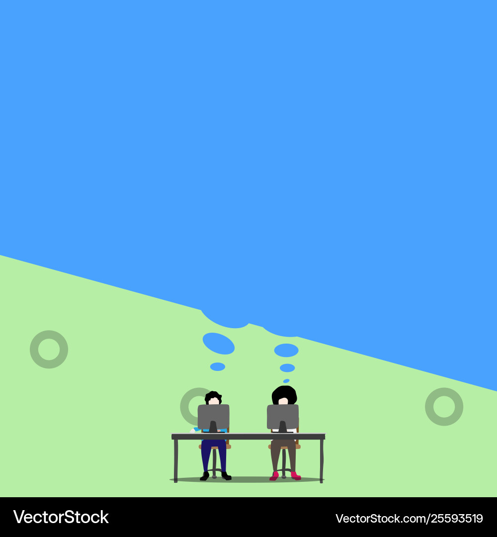 Photo two men talking have wide conversation Vector Image