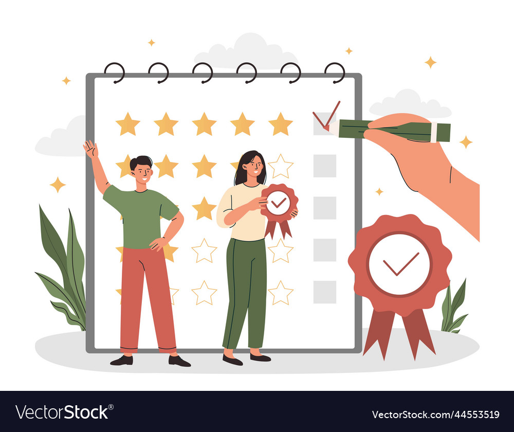 Quality control concept Royalty Free Vector Image