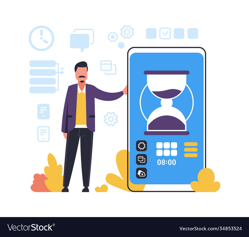 Effective workflow organization optimization Vector Image