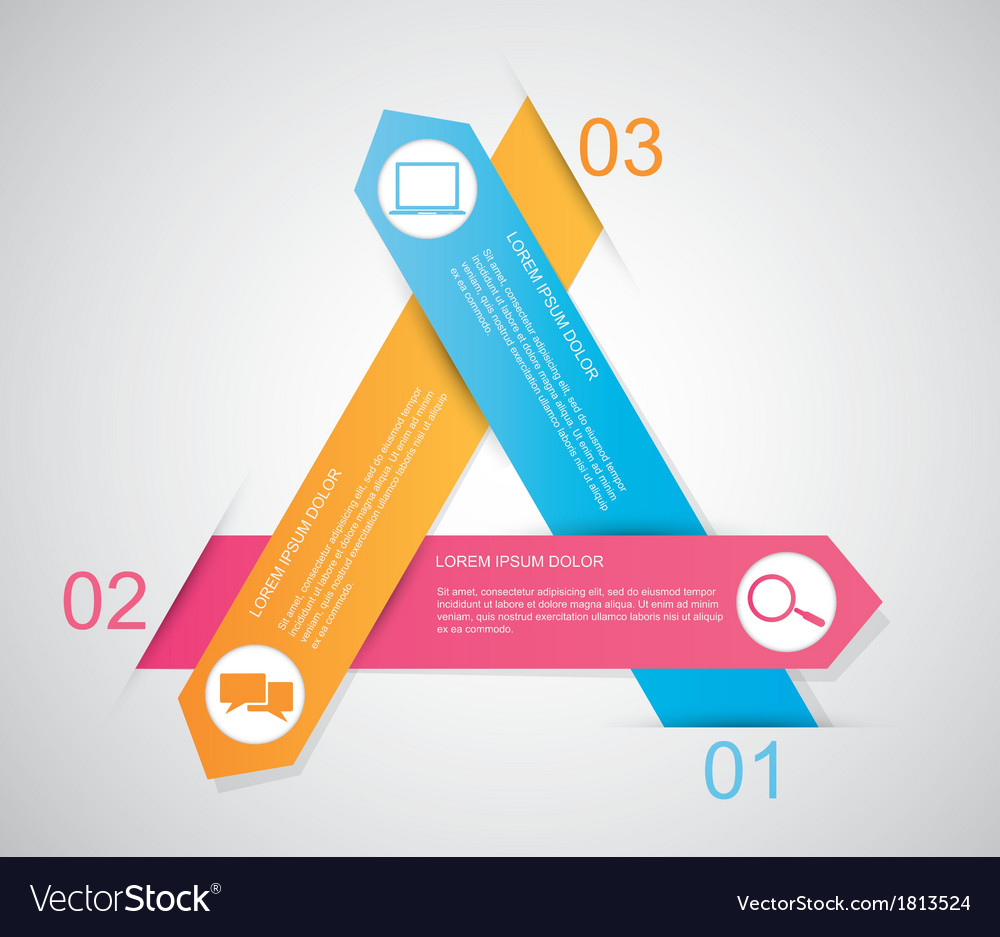 Triangle infographic Royalty Free Vector Image Triangle infographic Royalty Free Vector Image