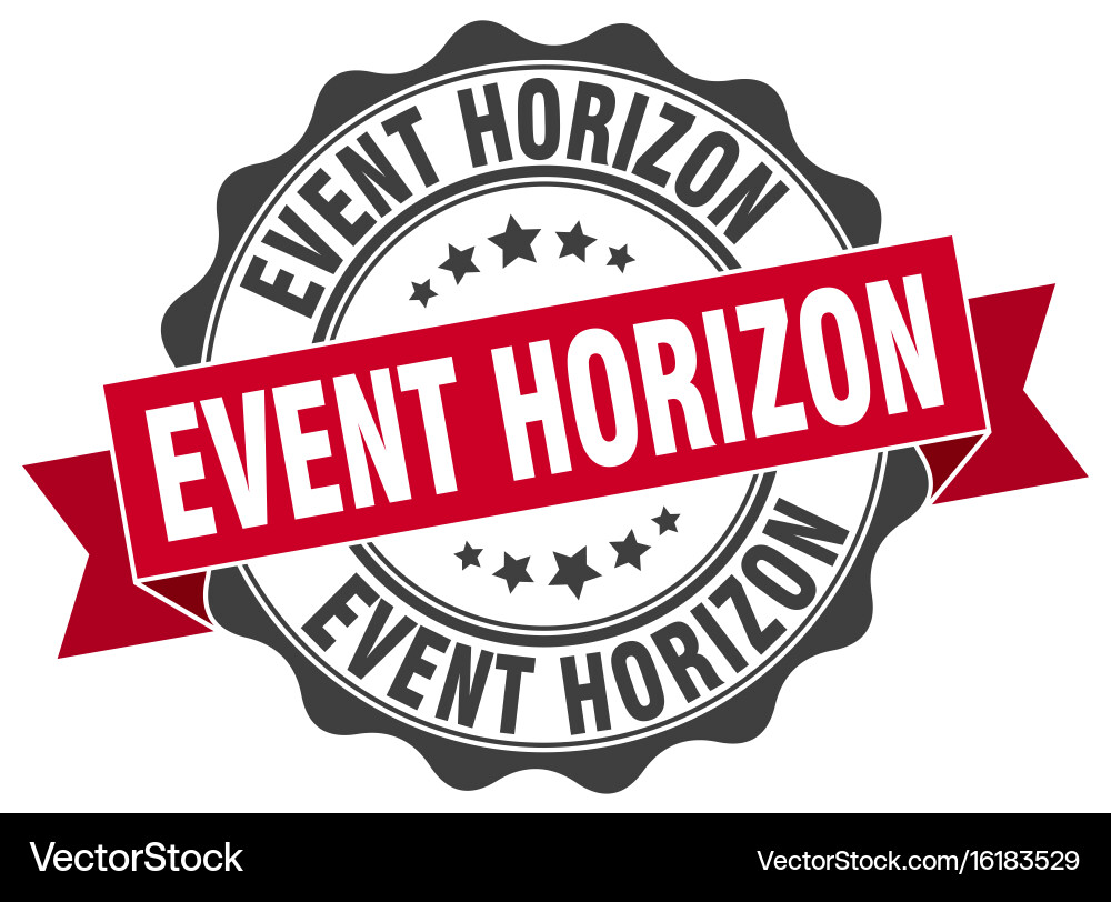 Event horizon stamp sign seal Royalty Free Vector Image