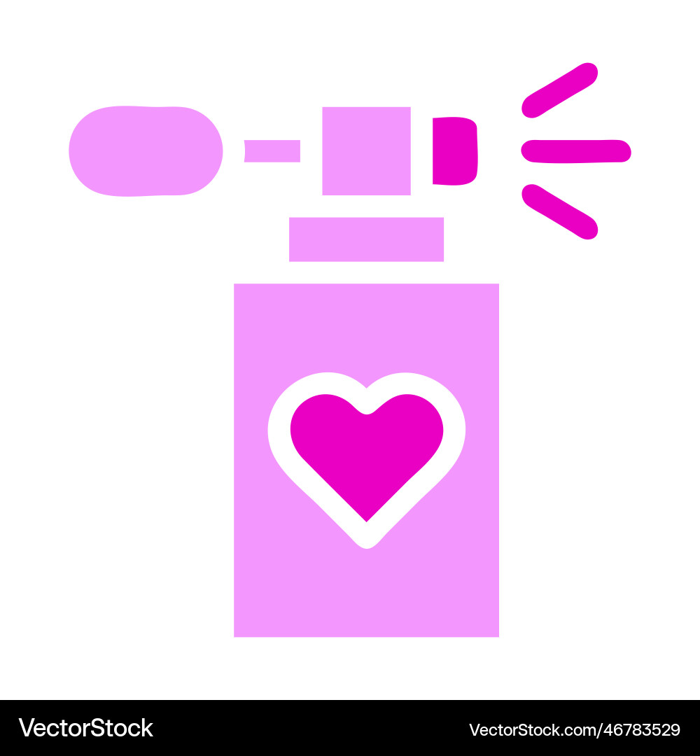 Perfume icon solid duocolor pink colour mother Vector Image