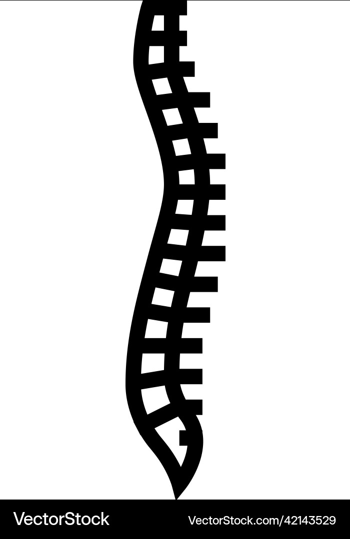 Spine bone line icon Royalty Free Vector Image