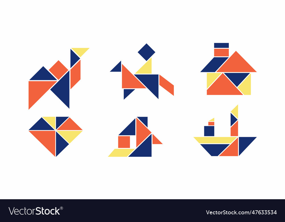 Tangram Royalty Free Vector Image - VectorStock