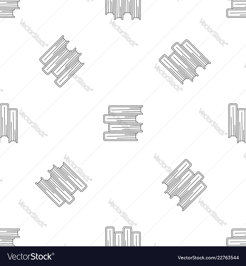 Library pattern seamless Royalty Free Vector Image