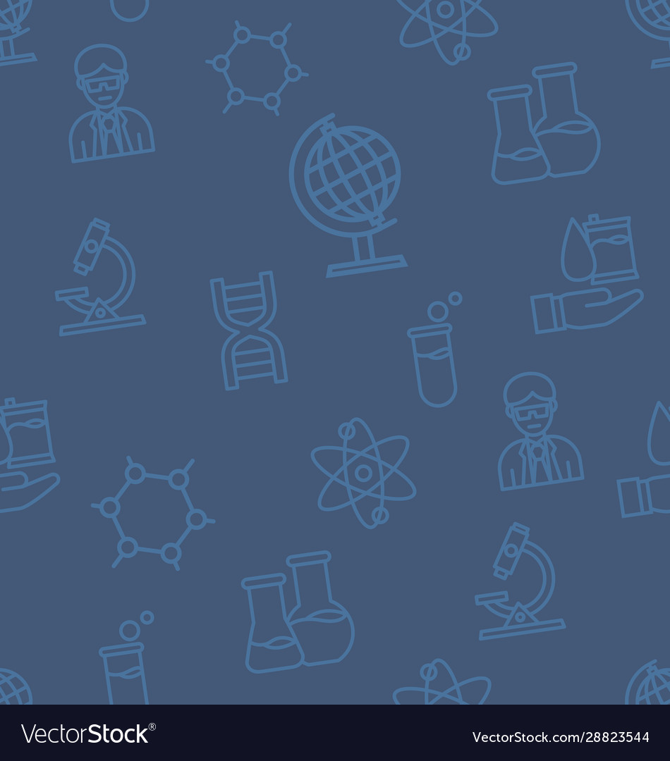 Pattern science line icon Royalty Free Vector Image