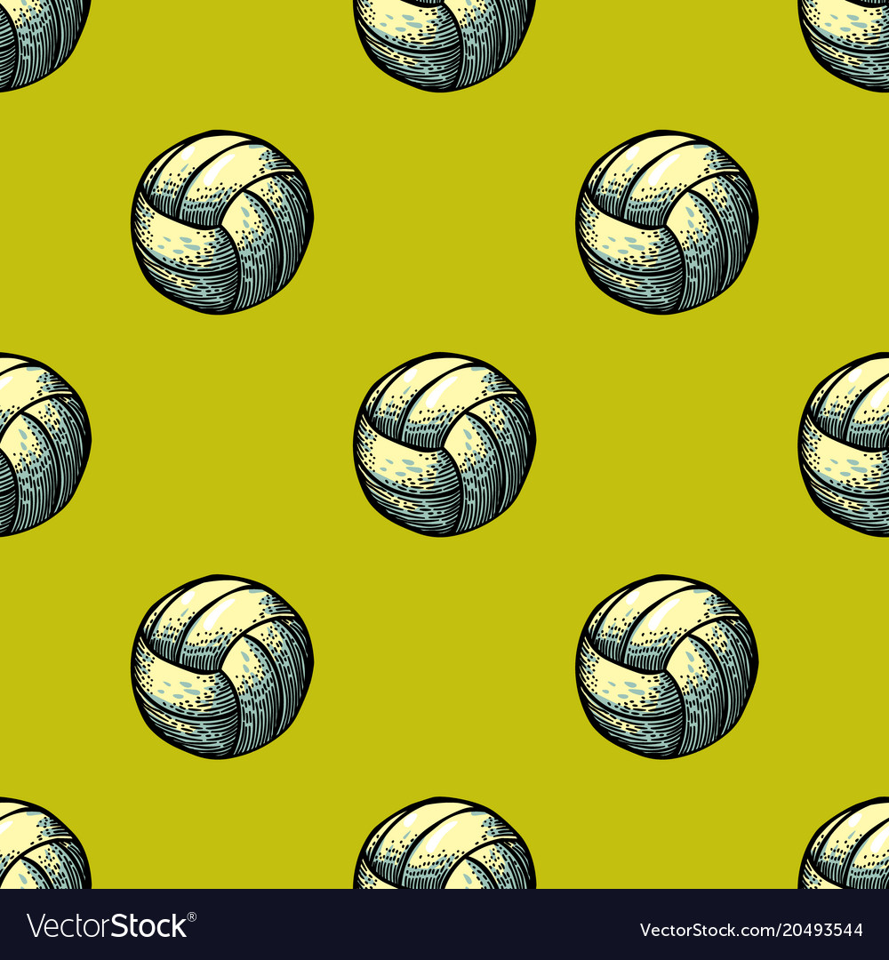 Playing ball seamless pattern Royalty Free Vector Image