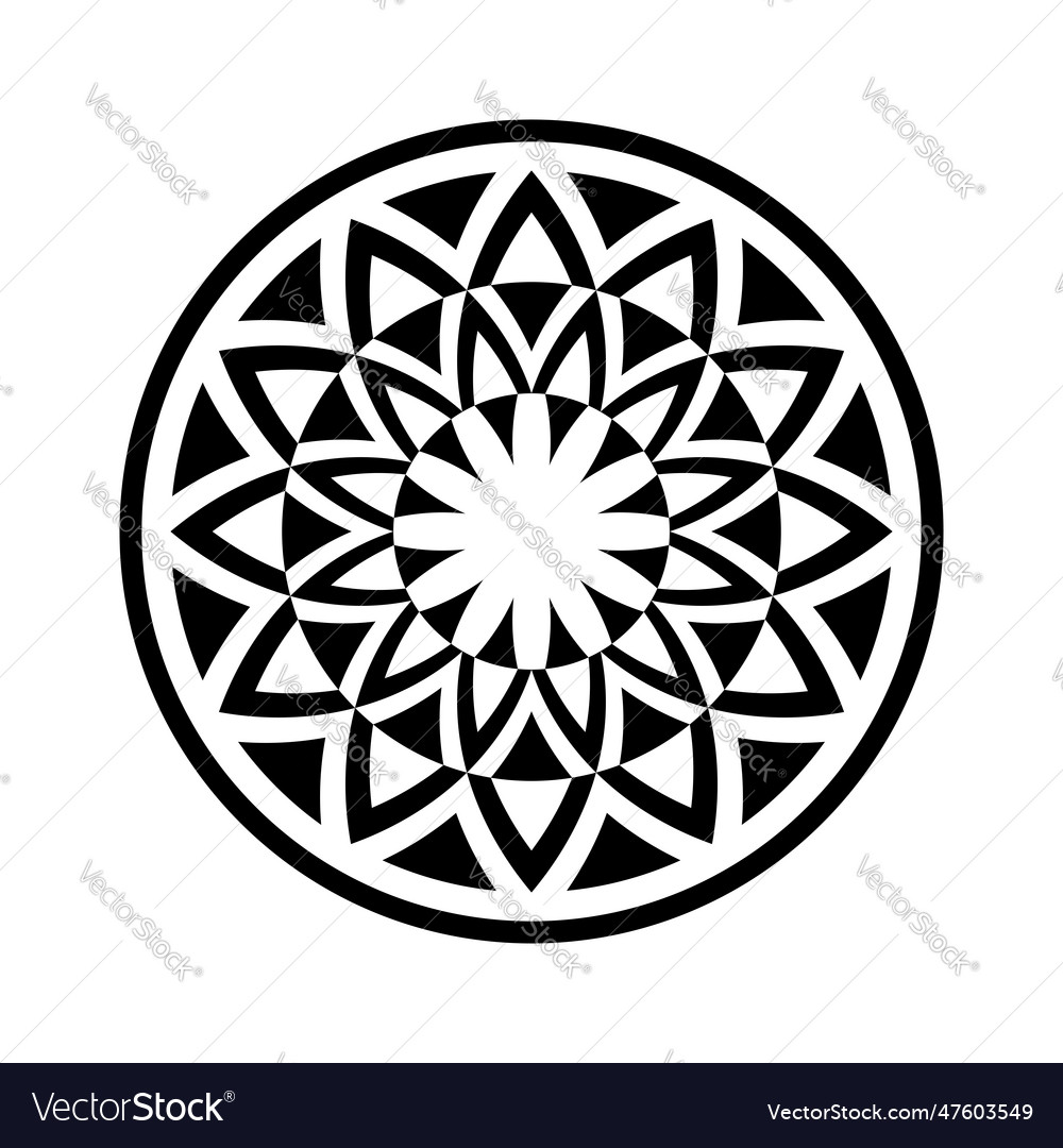 Circle radial pattern Royalty Free Vector Image