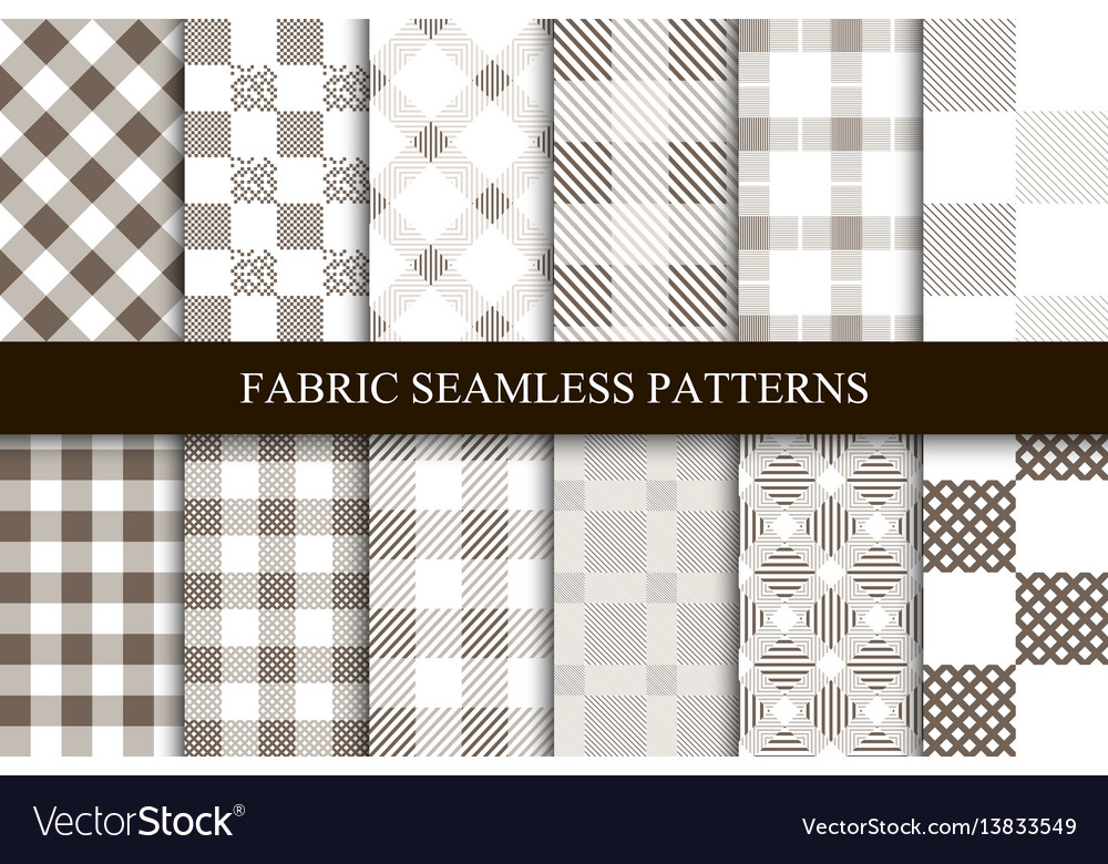 Collection of textile seamless patterns Royalty Free Vector