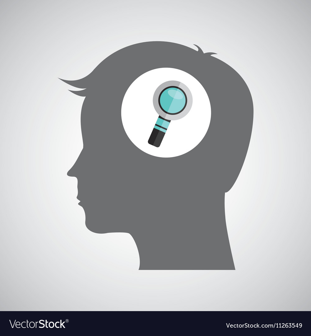 Head thinking design Royalty Free Vector Image