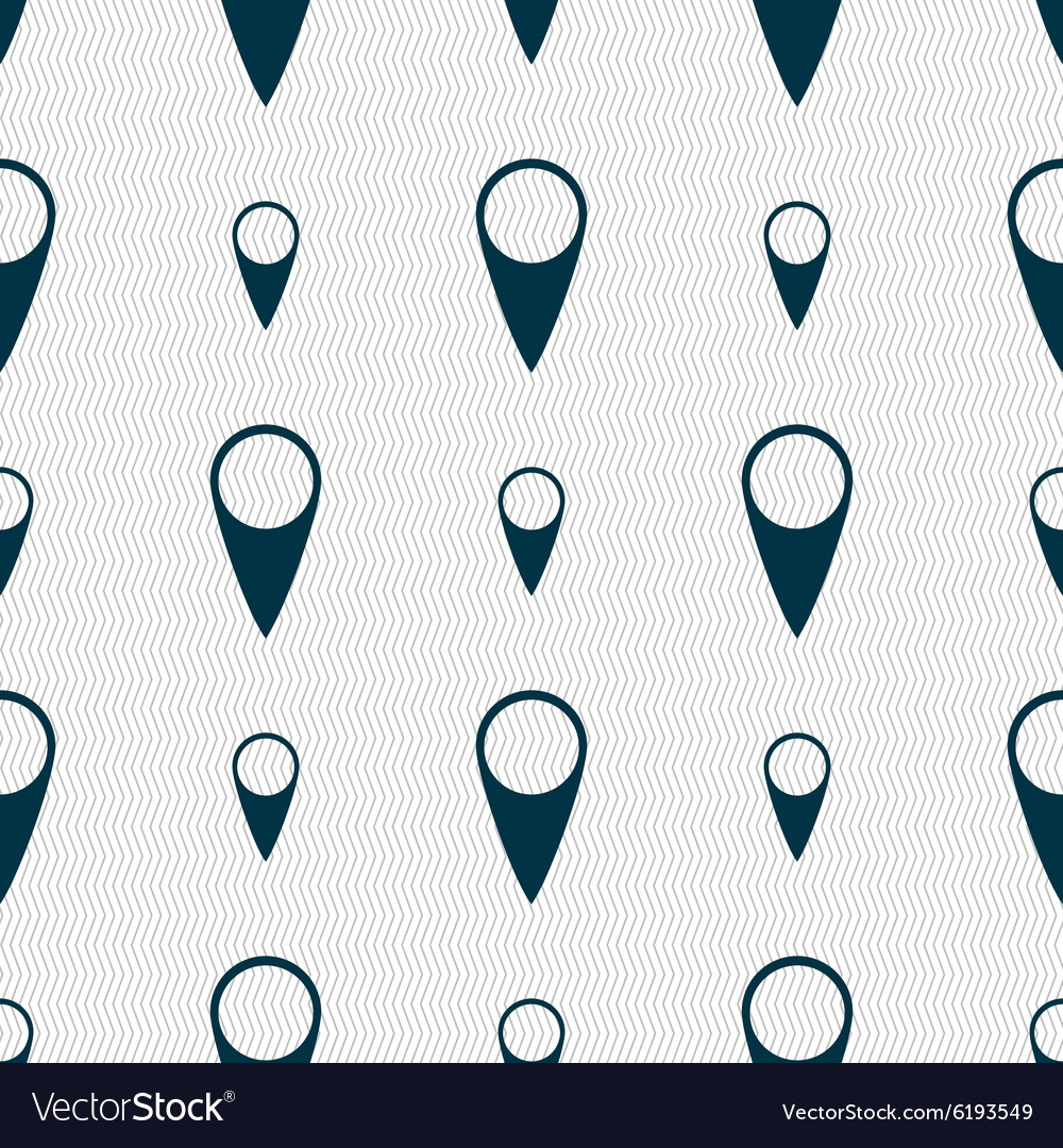 Map pointer icon sign seamless abstract background