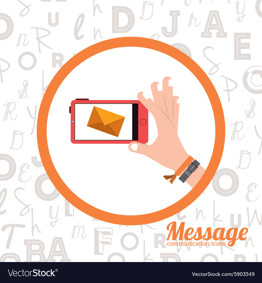 Message design Royalty Free Vector Image - VectorStock