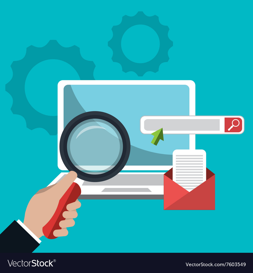 Search engine optimization design Royalty Free Vector Image