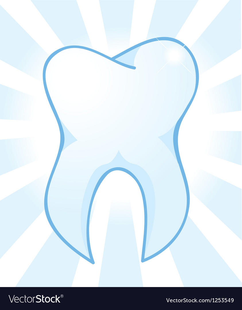 White tooth Royalty Free Vector Image - VectorStock