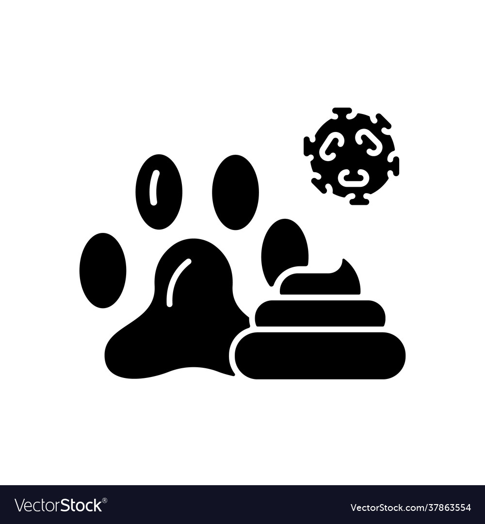 Animal waste black glyph icon Royalty Free Vector Image Animal waste black glyph icon Royalty Free Vector Image