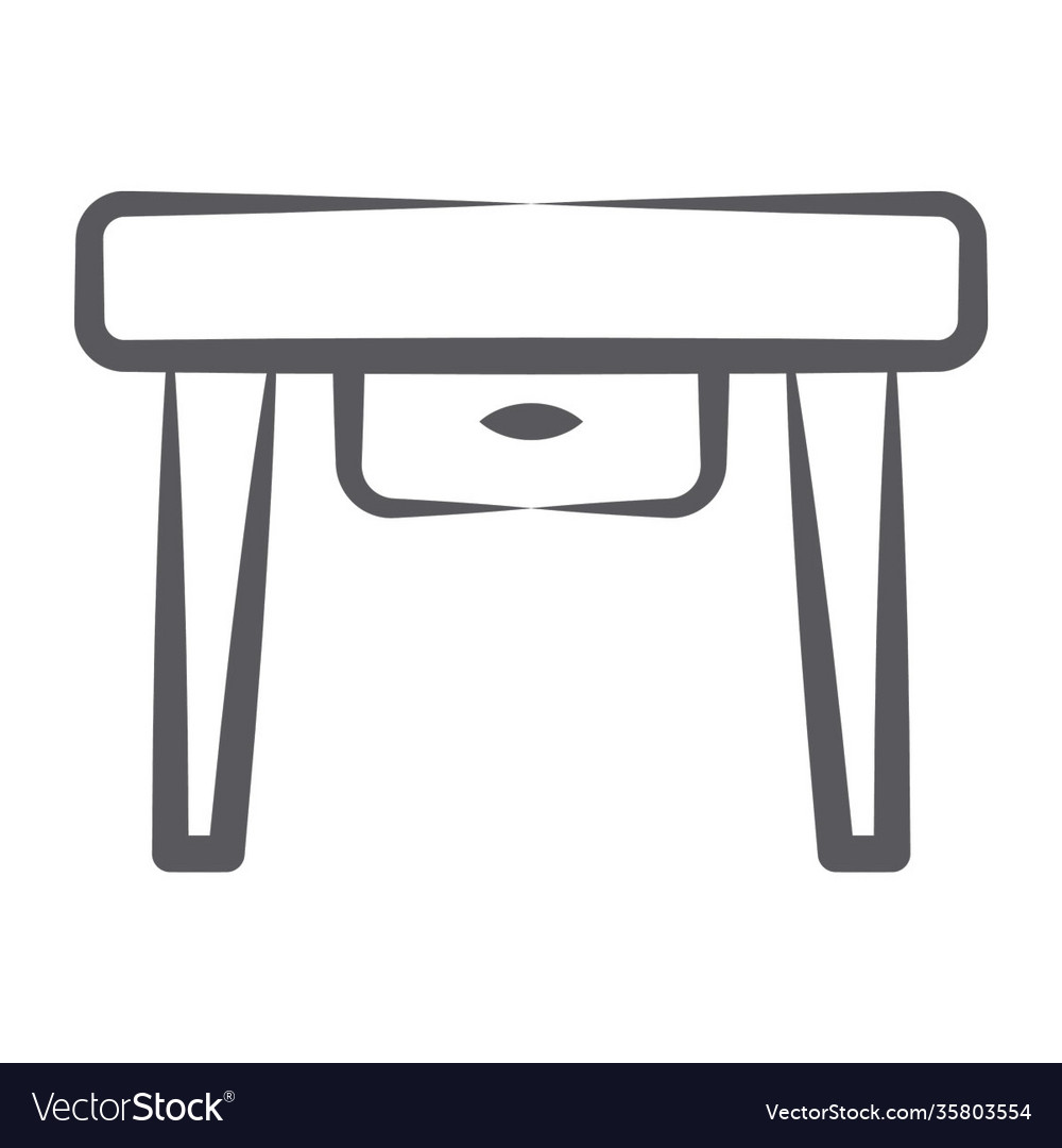 Study table Royalty Free Vector Image - VectorStock