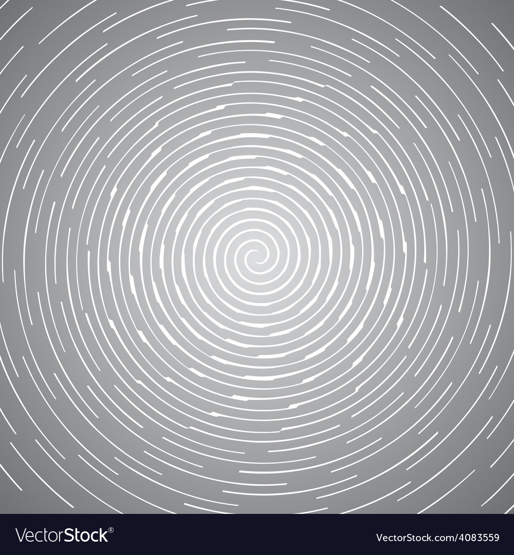Abstract spiral design pattern circular rotating Vector Image