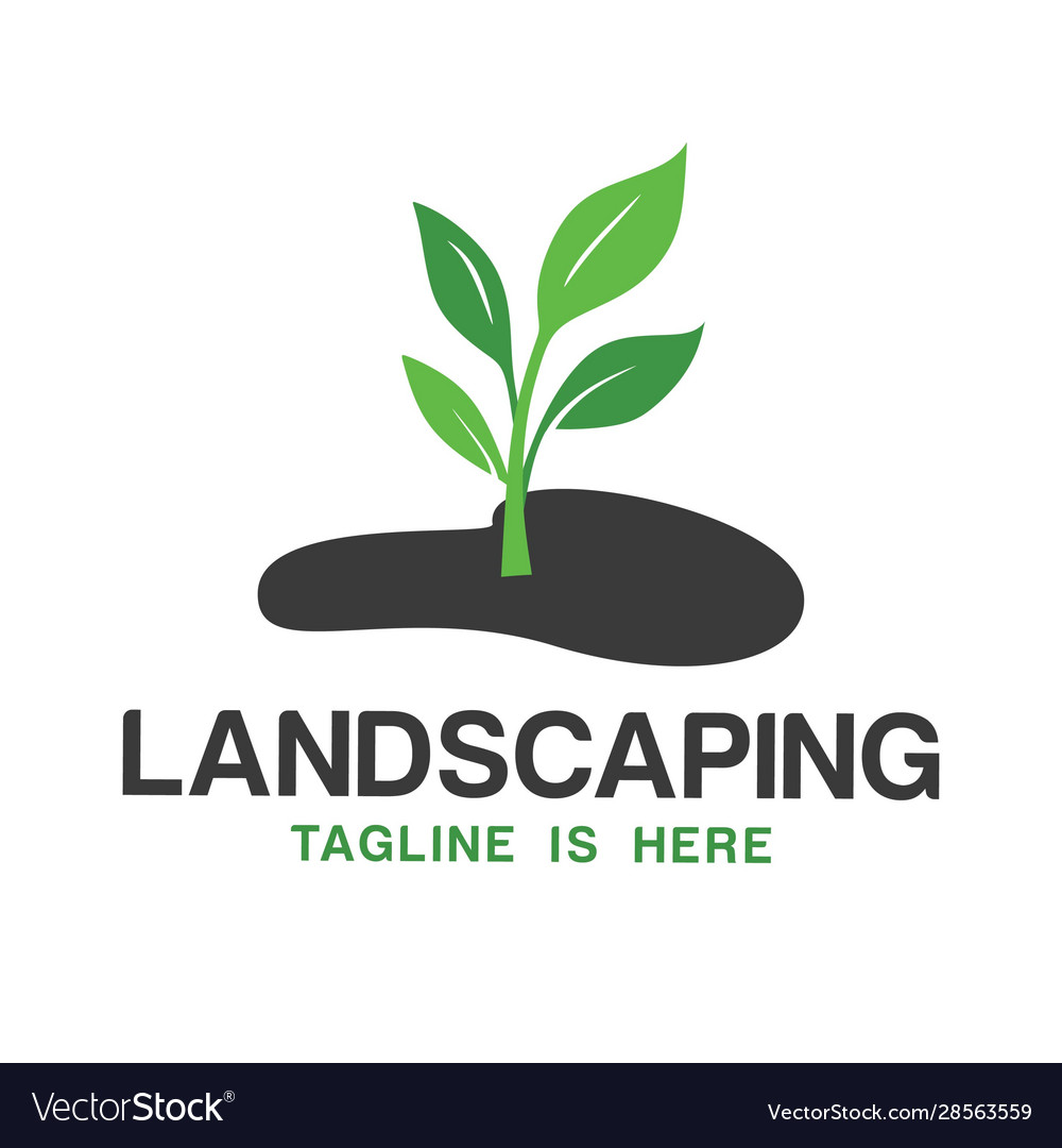 Landscaping Logo Royalty Free Vector Image VectorStock