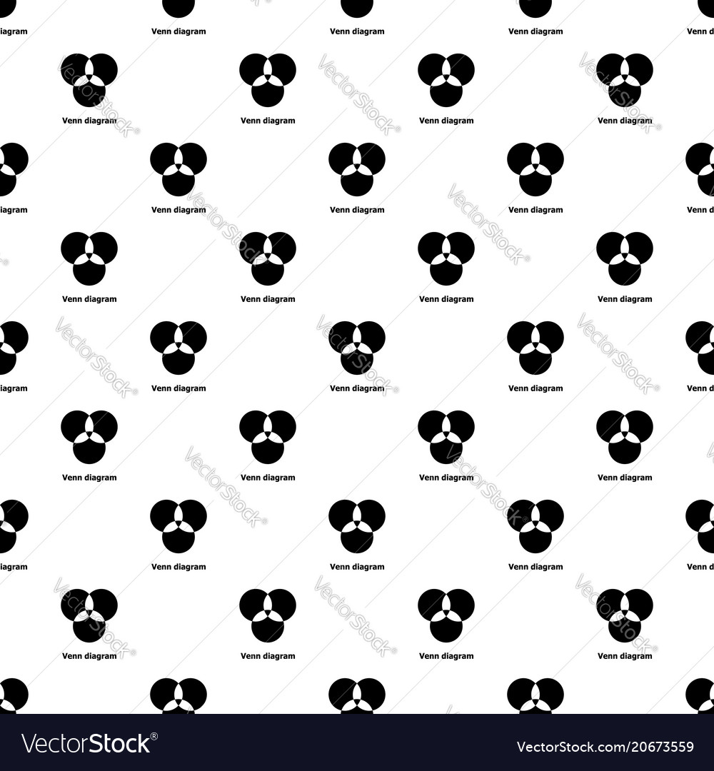 Round venn diagram pattern seamless Royalty Free Vector Round venn diagram pattern seamless Royalty Free Vector