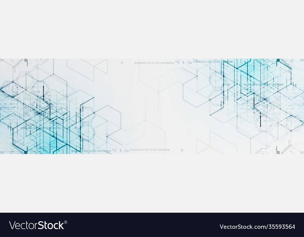 Digital technology and engineering background Vector Image