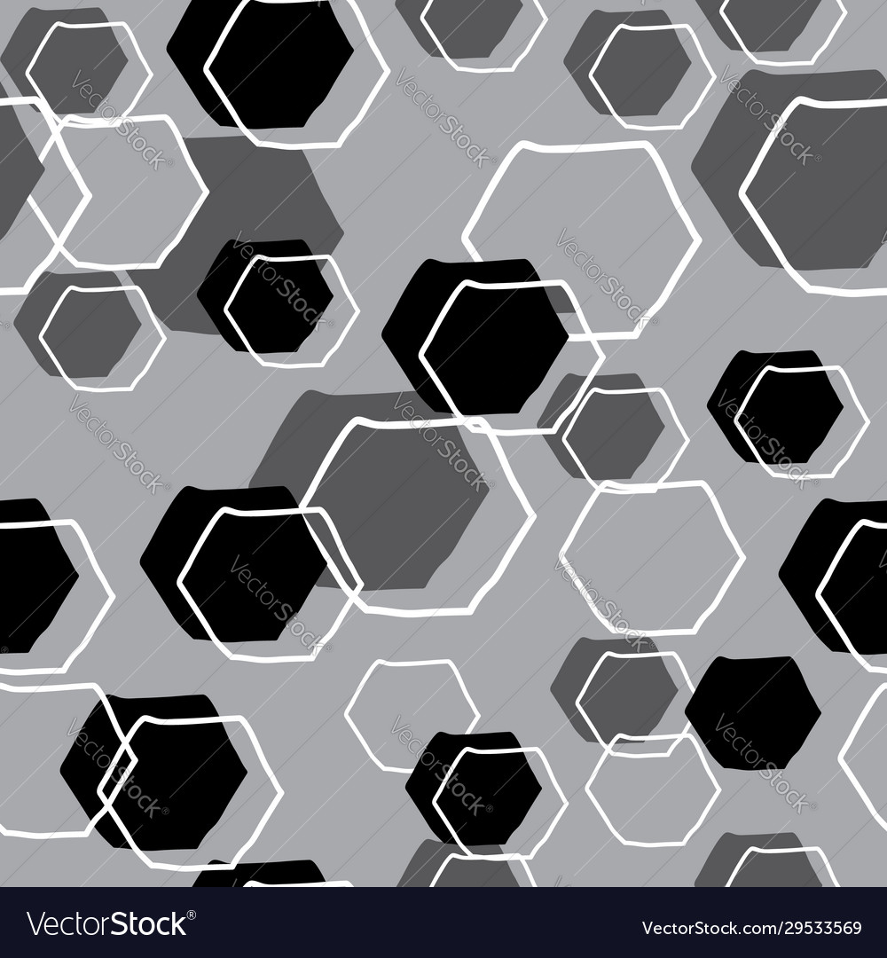 Random hex repeat texture seamless repeat Vector Image