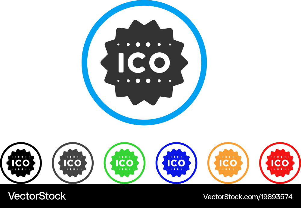 Ico token icon Royalty Free Vector Image - VectorStock