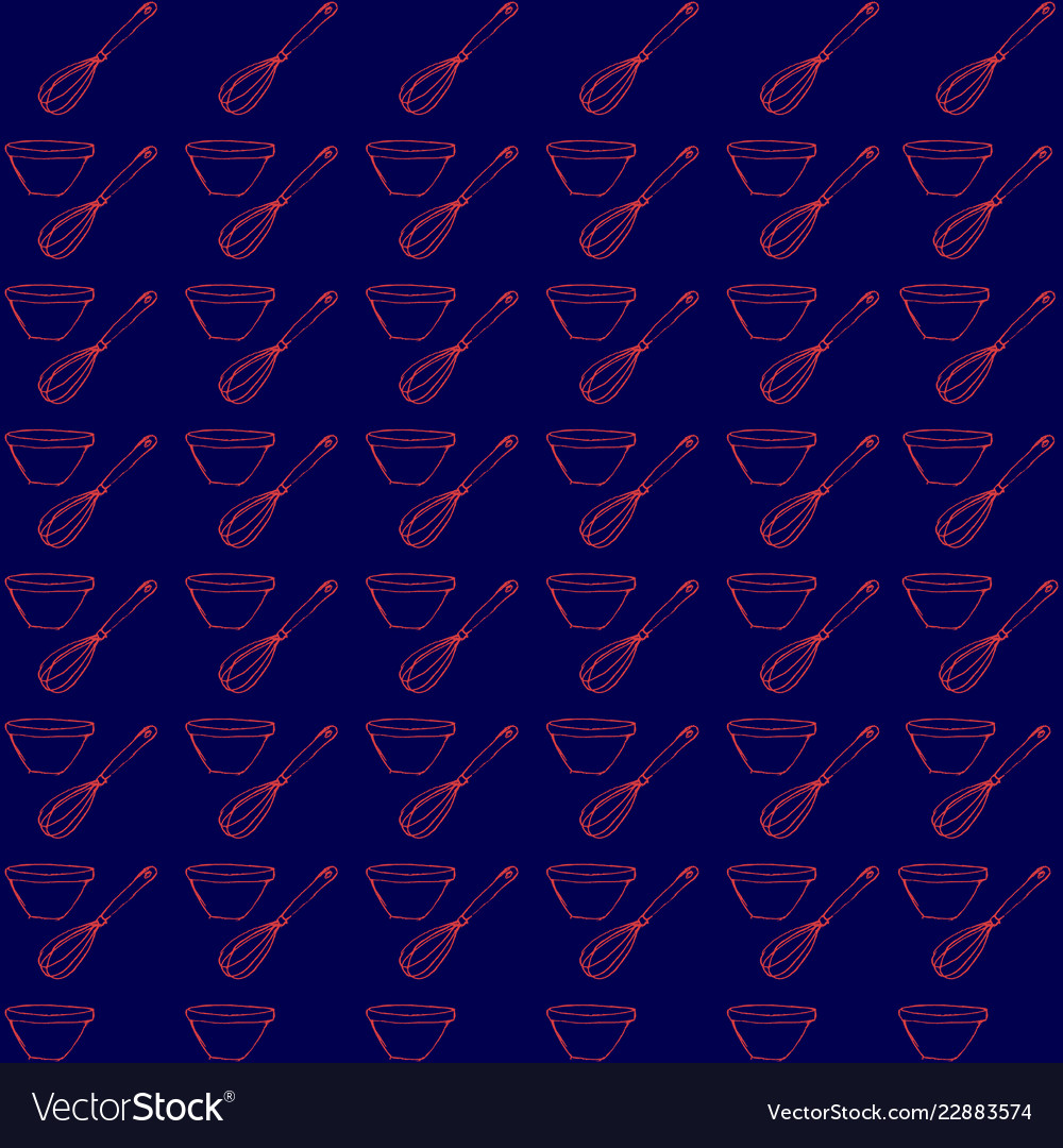 Retro object patterns for making seamless Vector Image